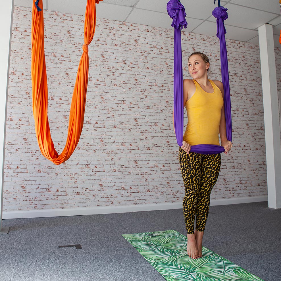 Aerial Yoga Studio Classes with Nicky - Wild Heart Yoga and Wellbeing